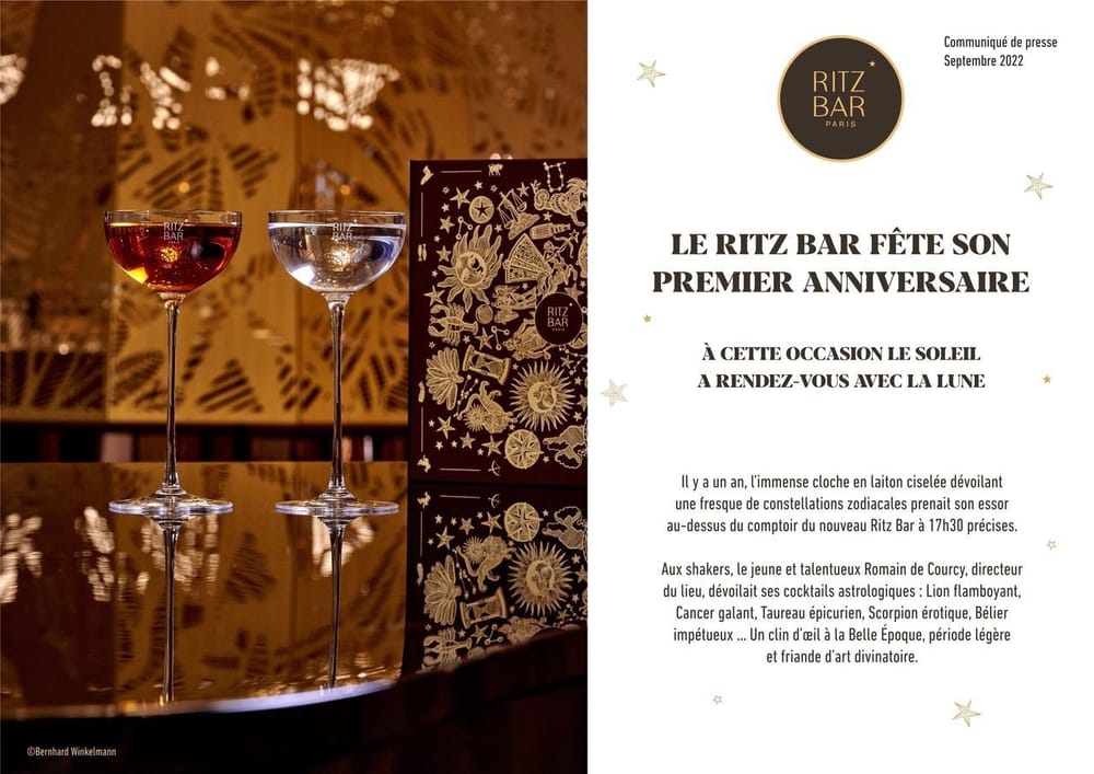 Le Ritz Bar fête son premier anniversaire