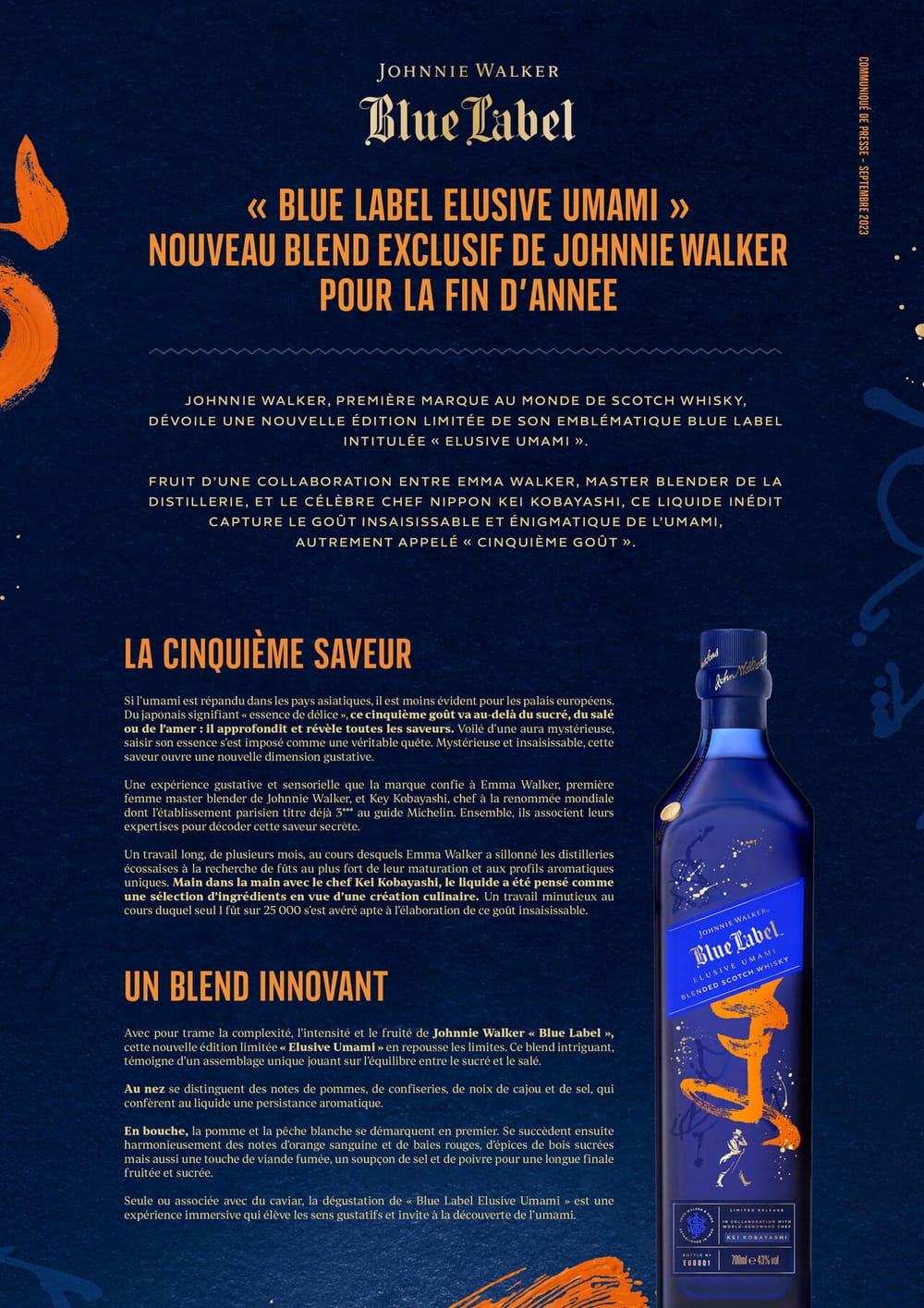 Johnnie Walker dévoile Blue Label Elusive Umami, un nouveau blend ...